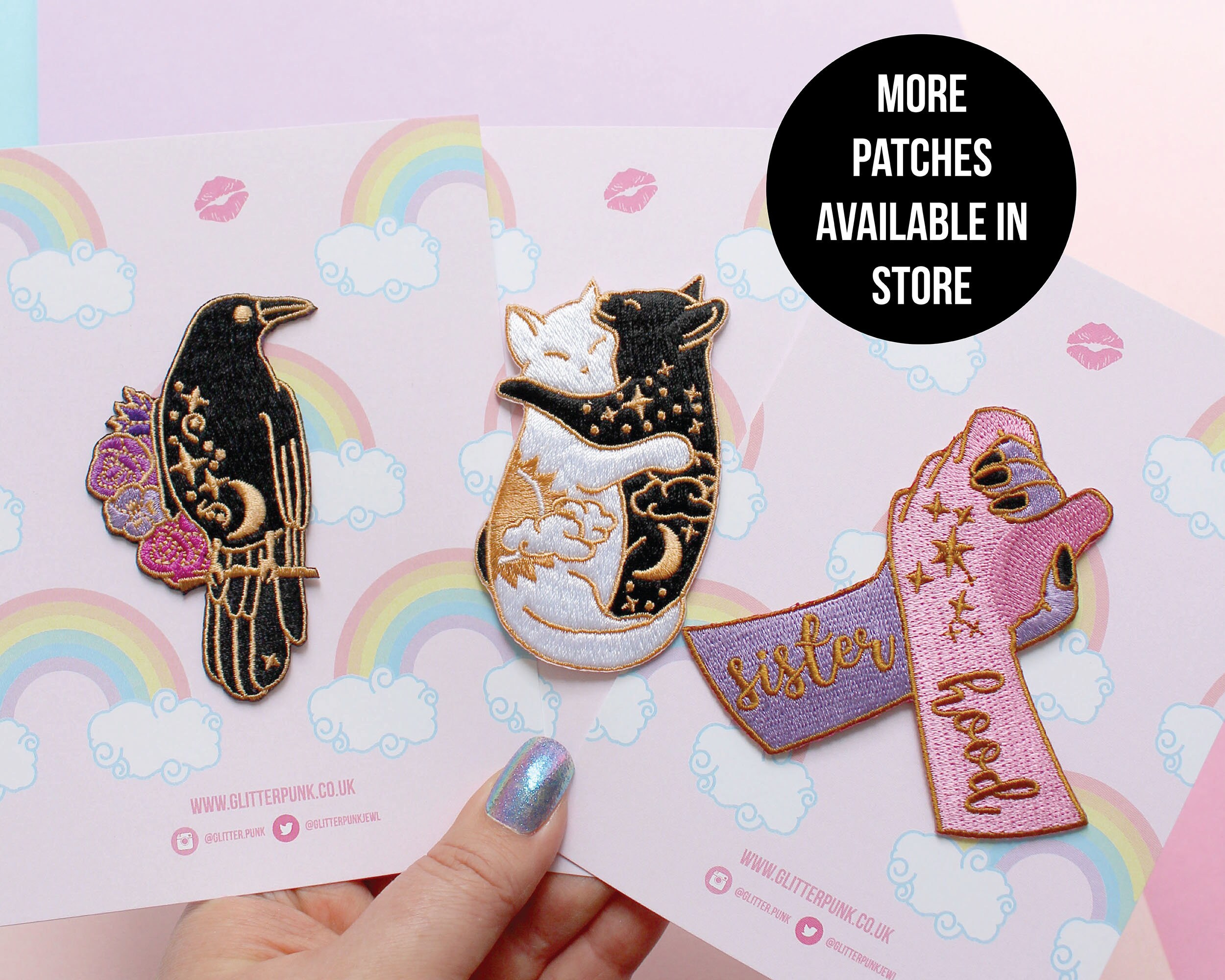 Crow Patch Iron on Patch Embroidered Patch Back Patch Bird - Etsy Australia