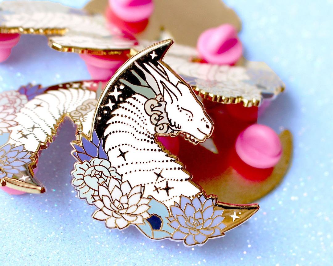 Dragon Enamel Pin Dragons Mythical Pin Constellation Faerie Dragon ...