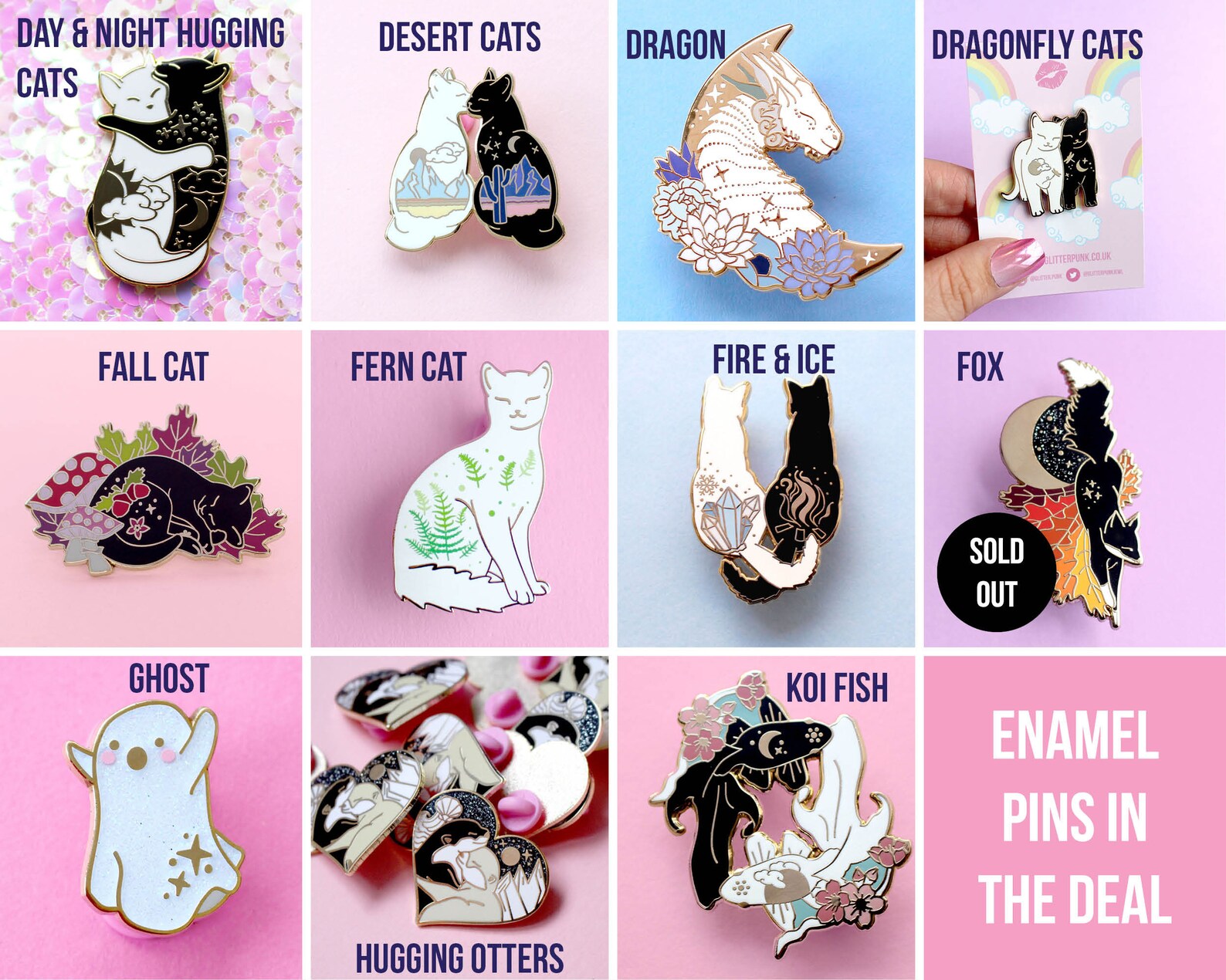 Any 3 Pins Cute Enamel Pin Set Pin Set Pin Gift Pin - Etsy UK