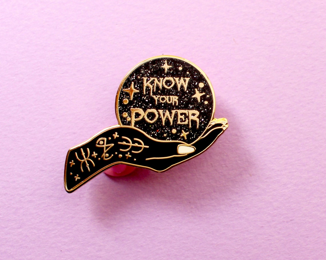 Know Your Power Enamel Pin Feminist Pin Feminist Enamel Girl - Etsy Australia
