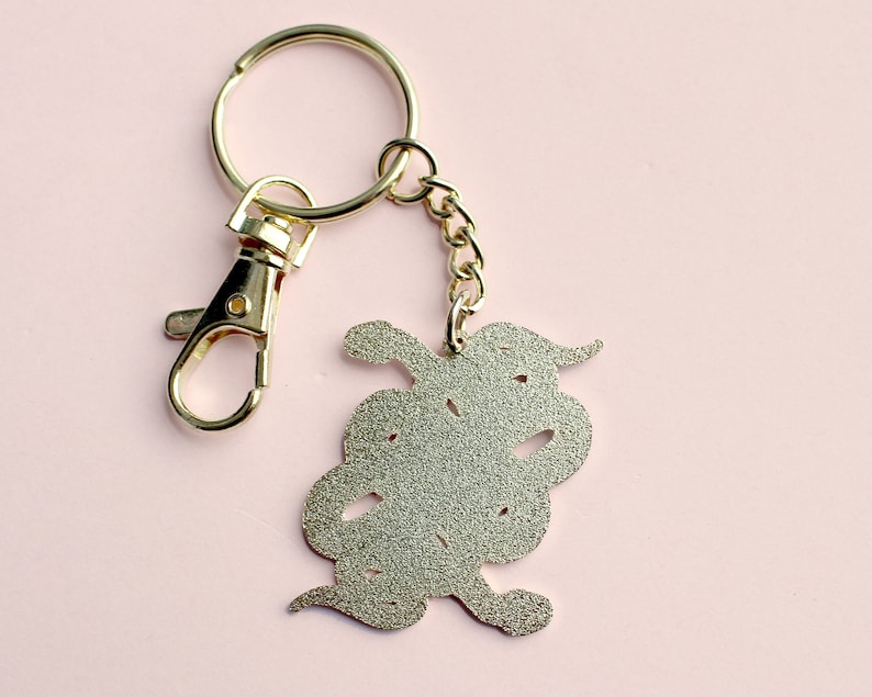 Snake key chain Keychain Black and white Gothic key chain Key | Etsy