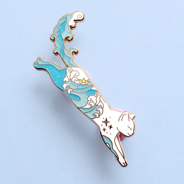 Cat Pin - Etsy