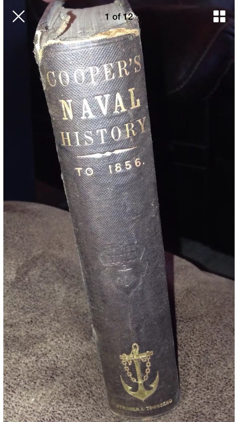 1856 ANTIQUE BOOK Signed or Copy History Of The Navy Of The | Etsy