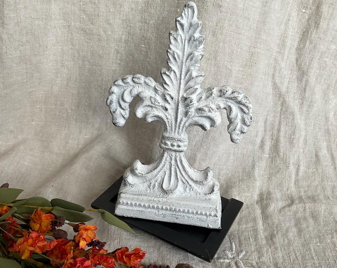 Vintage Farmhouse Cottage White Cast Iron Cross Door Stop Decor - Etsy