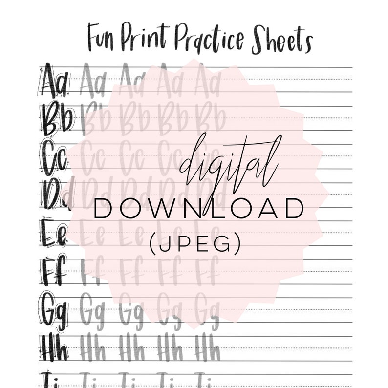 Fun Print Practice Sheets - Lowercase & Uppercase {full Alphabet ...