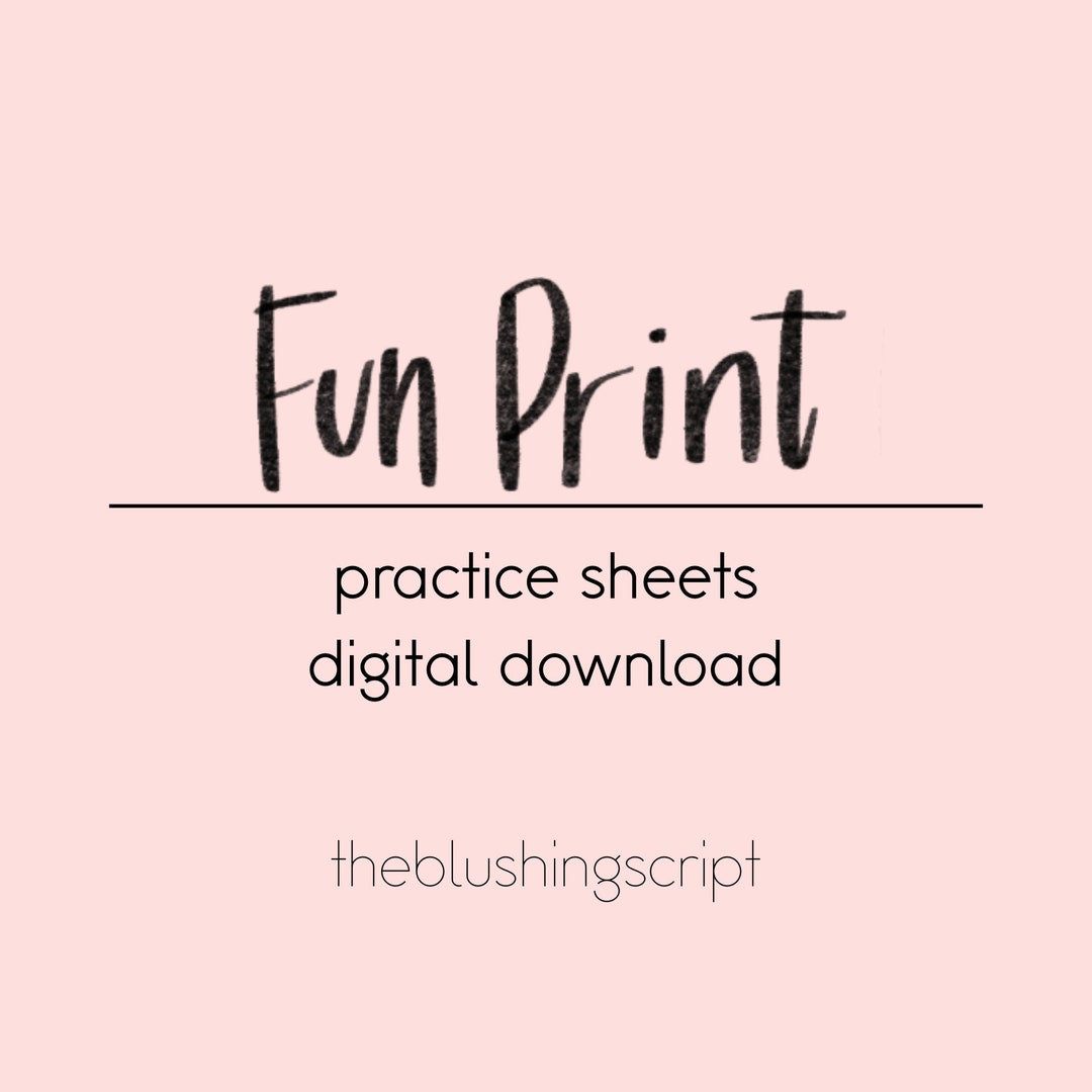 Fun Print Practice Sheets - Lowercase & Uppercase {full Alphabet ...