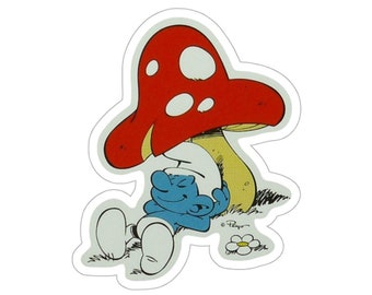 Sleepy Smurf - Etsy Australia