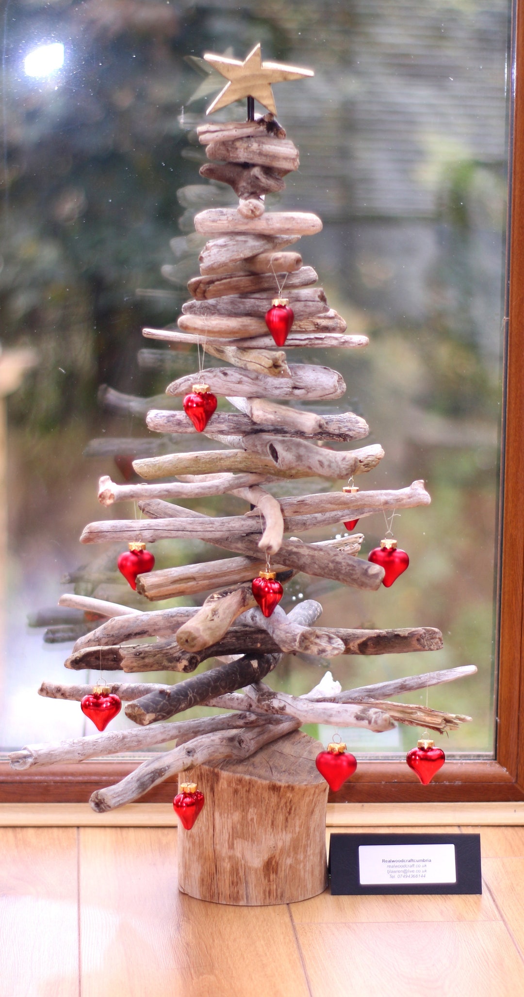 Driftwood Christmas Tree. Handmade Christmas Gift. Focal Point. - Etsy