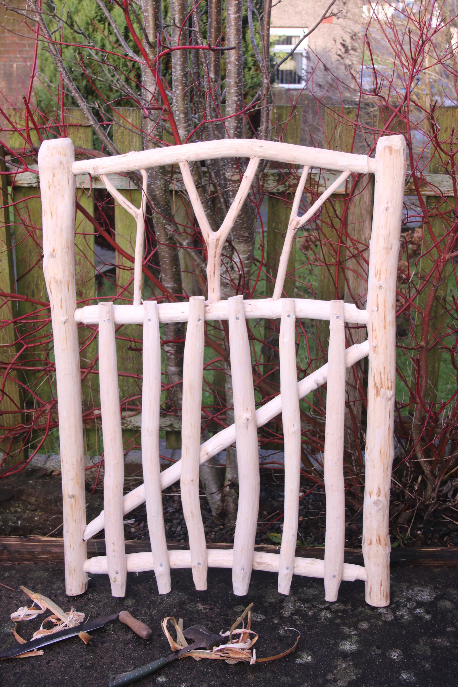 Handmade Natural English Wood Coppice Gate - Etsy UK