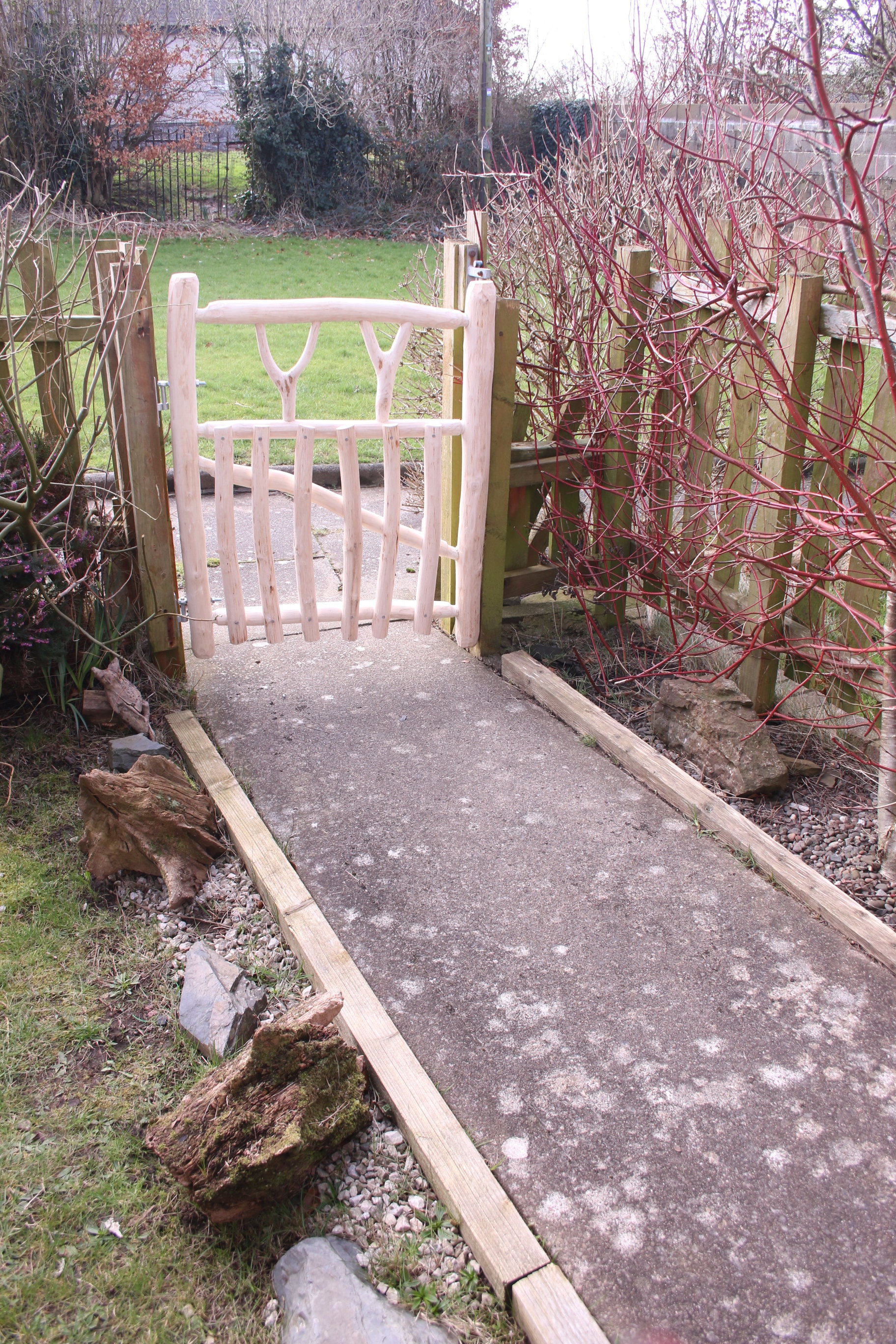 Handmade natural English wood coppice gate | Etsy