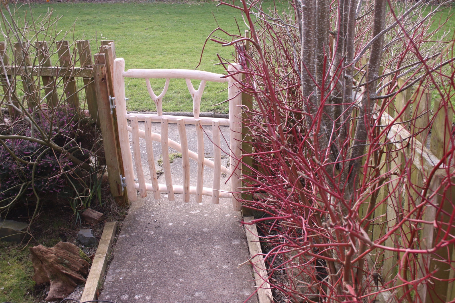 Handmade Natural English Wood Coppice Gate - Etsy UK