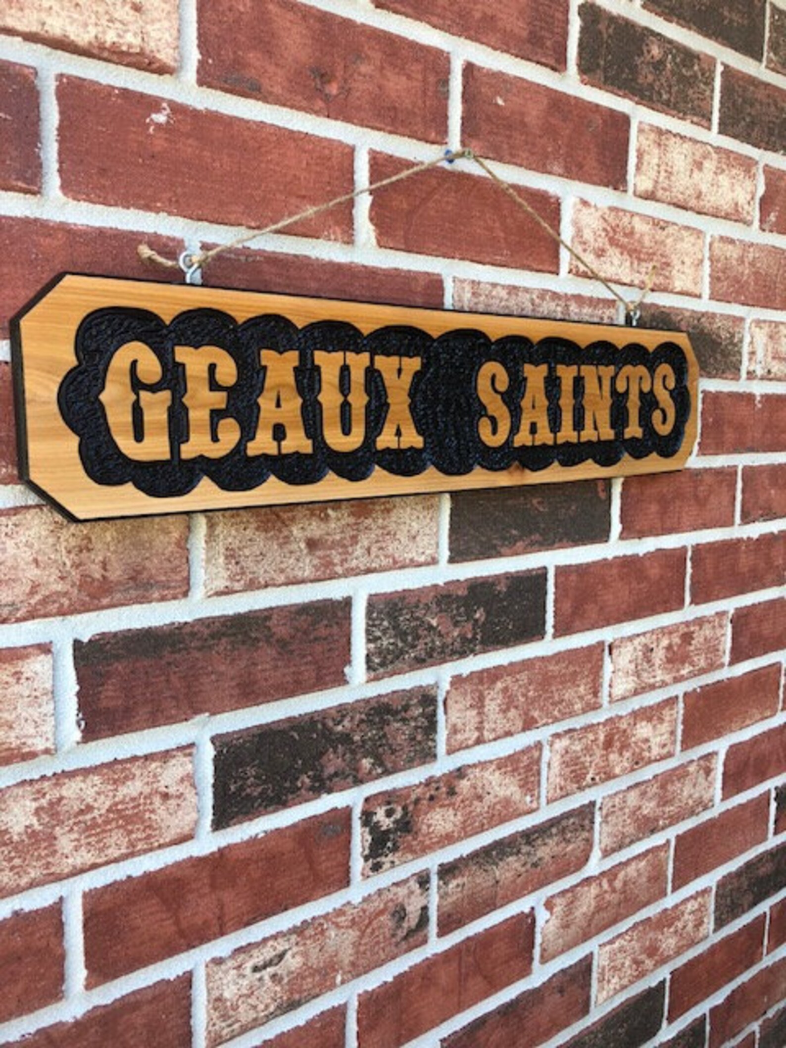 A Hand Carved Cedar Wood Sign - Etsy