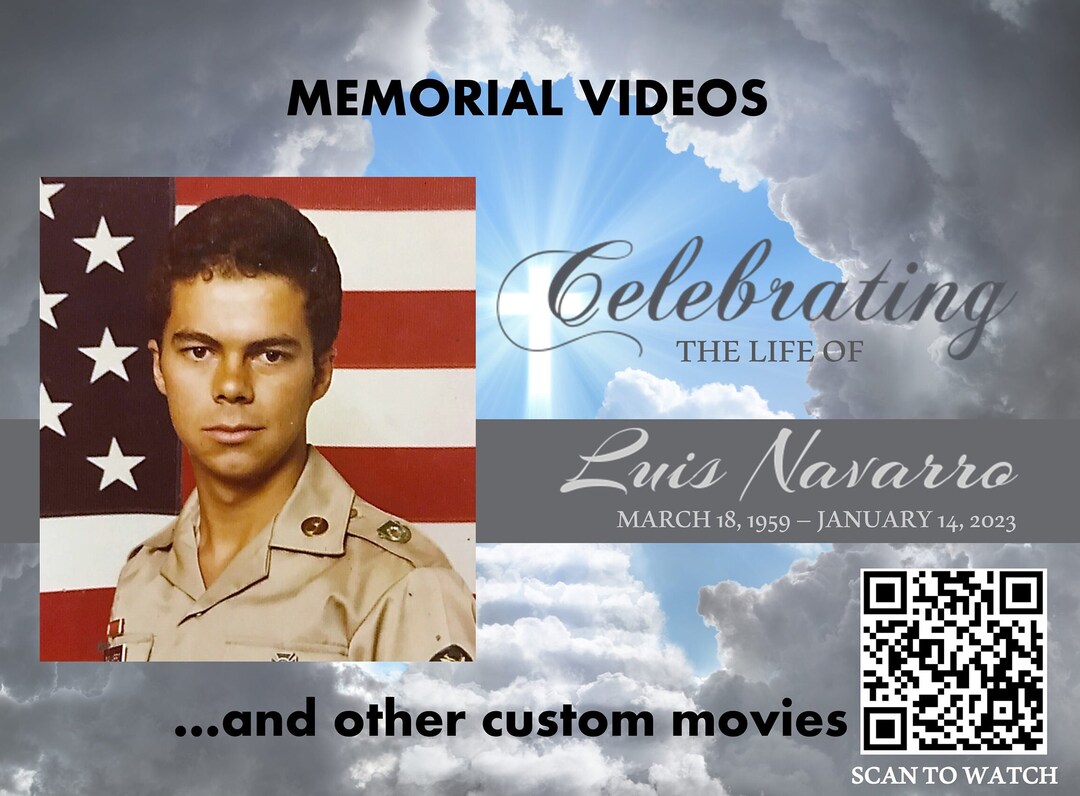 Custom Memorial Videos and More - Etsy