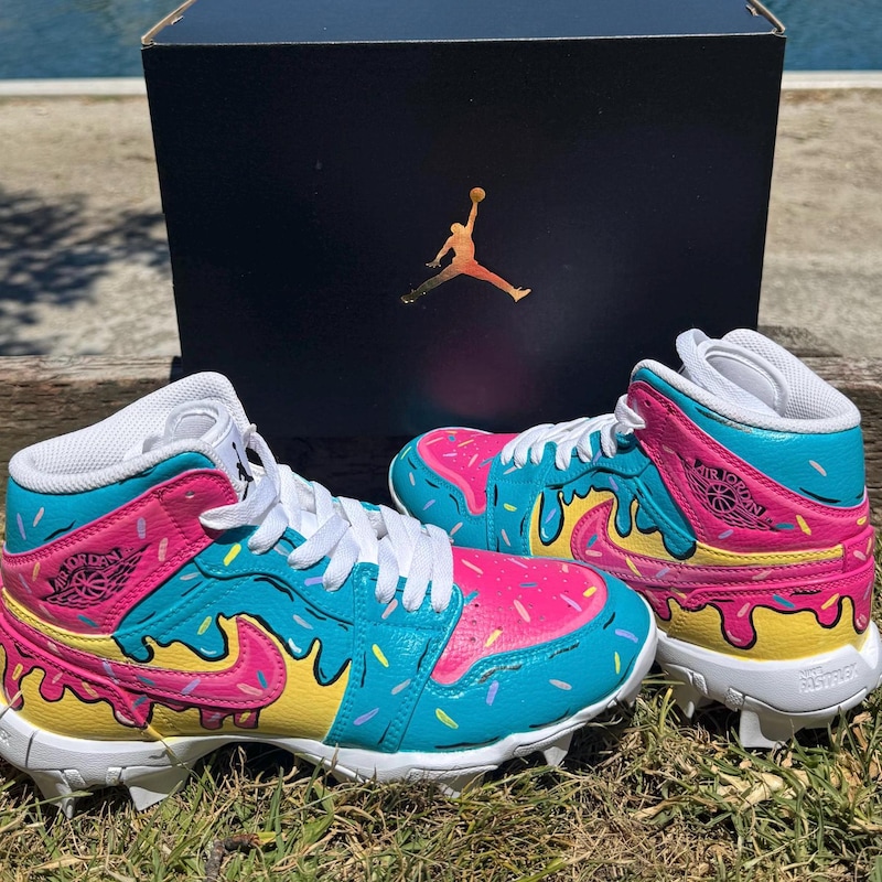 Ice Cream Baseball Cleats - Etsy