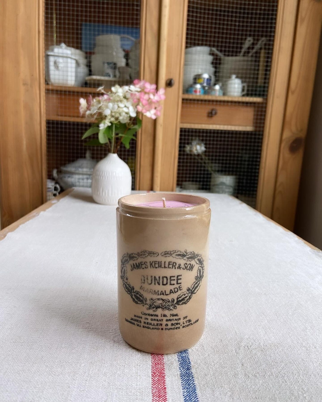 Beautiful Vintage English Marmalade Pot Filled With Soy Wax Essential ...
