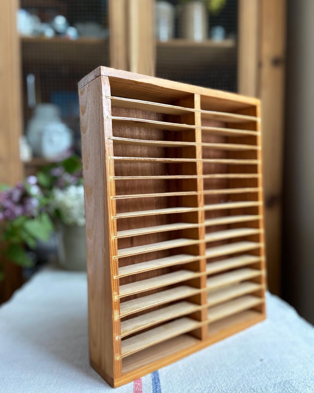 Beautiful Old French Wooden Receipt Filing Shelf- S1 - Etsy