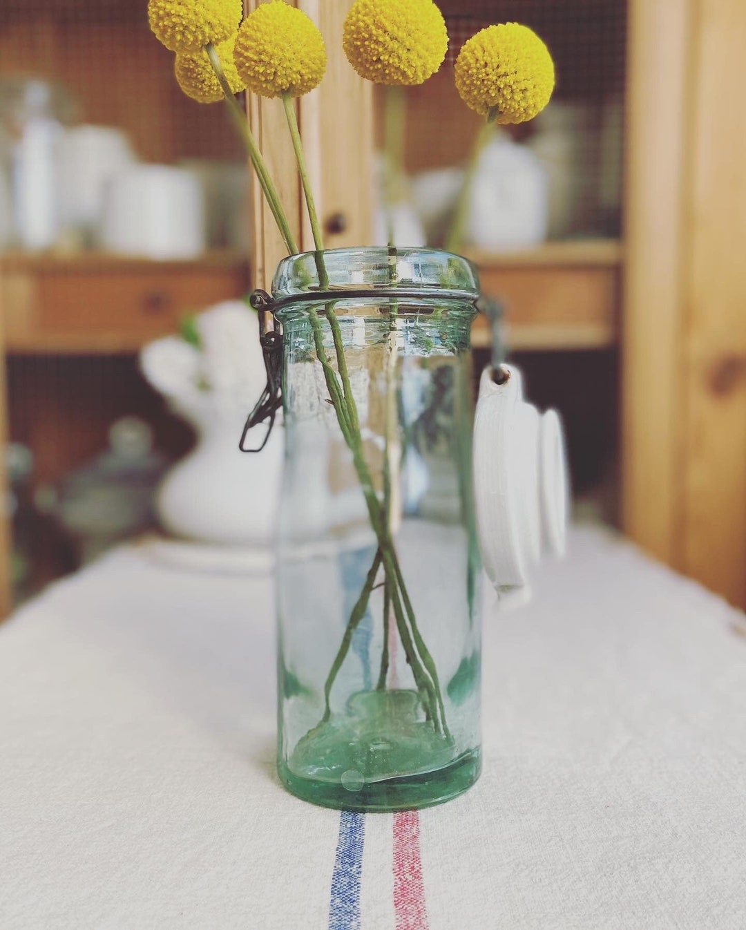 Beautiful Vintage French Canning Jar With Porcelain Cap-jpc2 - Etsy