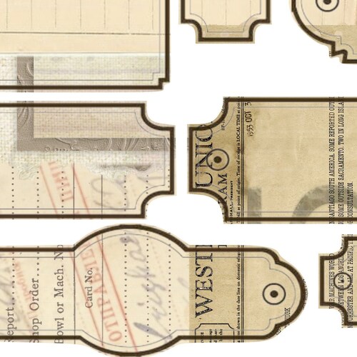 Parcel Delay 2 Digital Collection of Ephemera Pockets - Etsy