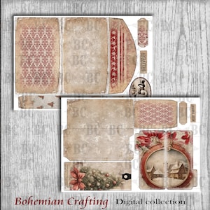 Snowman File Folder Digital Collection for Junk Journals, Printable ...