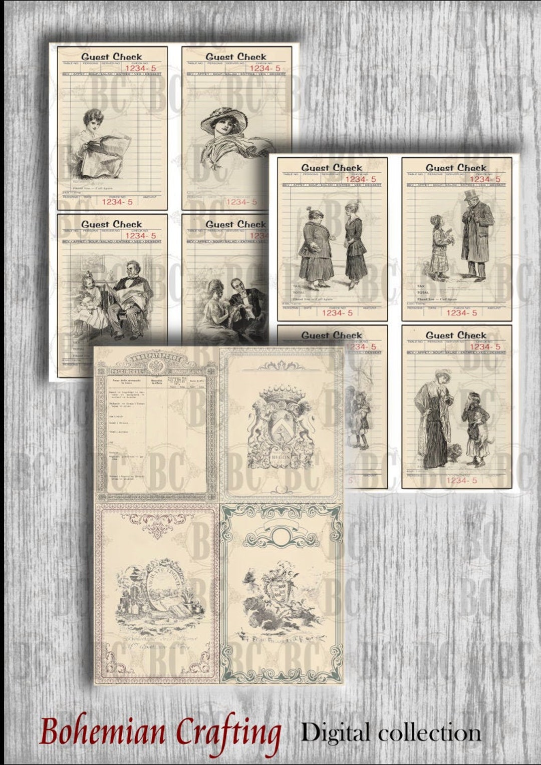 Vintage Ephemera Collection, Digital Download, Ready to Print - Etsy