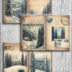 Winter Wonderland Journal Pages Digital Collection for Journals ...
