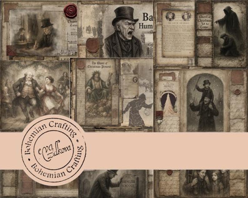 Scrooge Digital Design Printable Journal Kit - Etsy