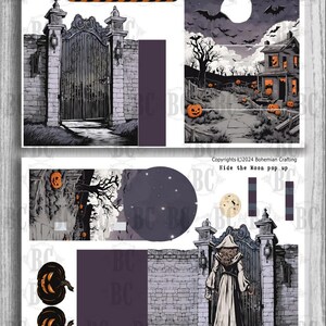 Witch Who Stole the Moon - Halloween Pop-up Card Digital Design - Etsy