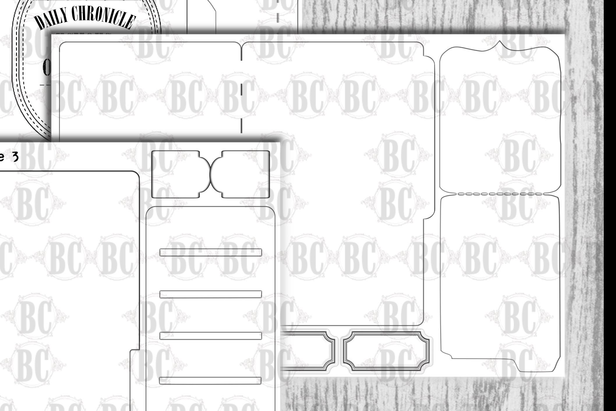 Printable Mini Journal Template: Ink Saver Junk Journal Insert (A4/US ...