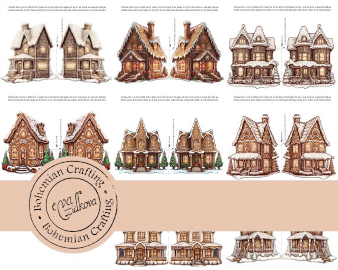 Enchanting Edibles, A Gingerbread House Digital Art Collection ...