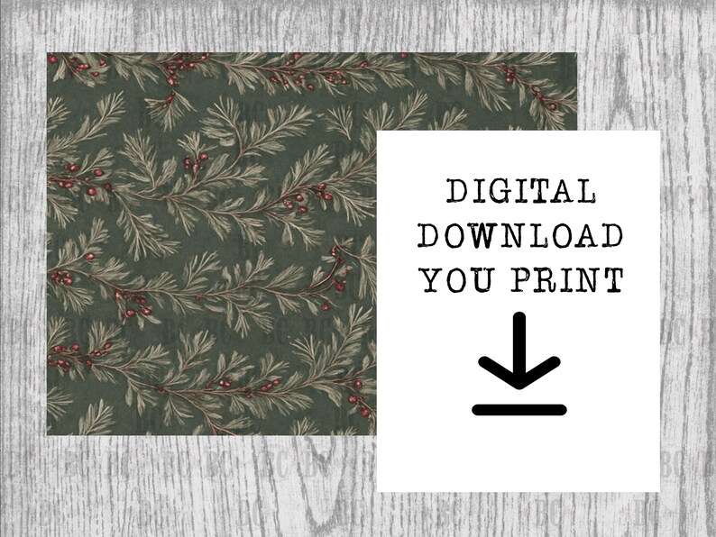 Peek-a-boo Christmas Card Digital Design, Vintage Holiday Printable - Etsy