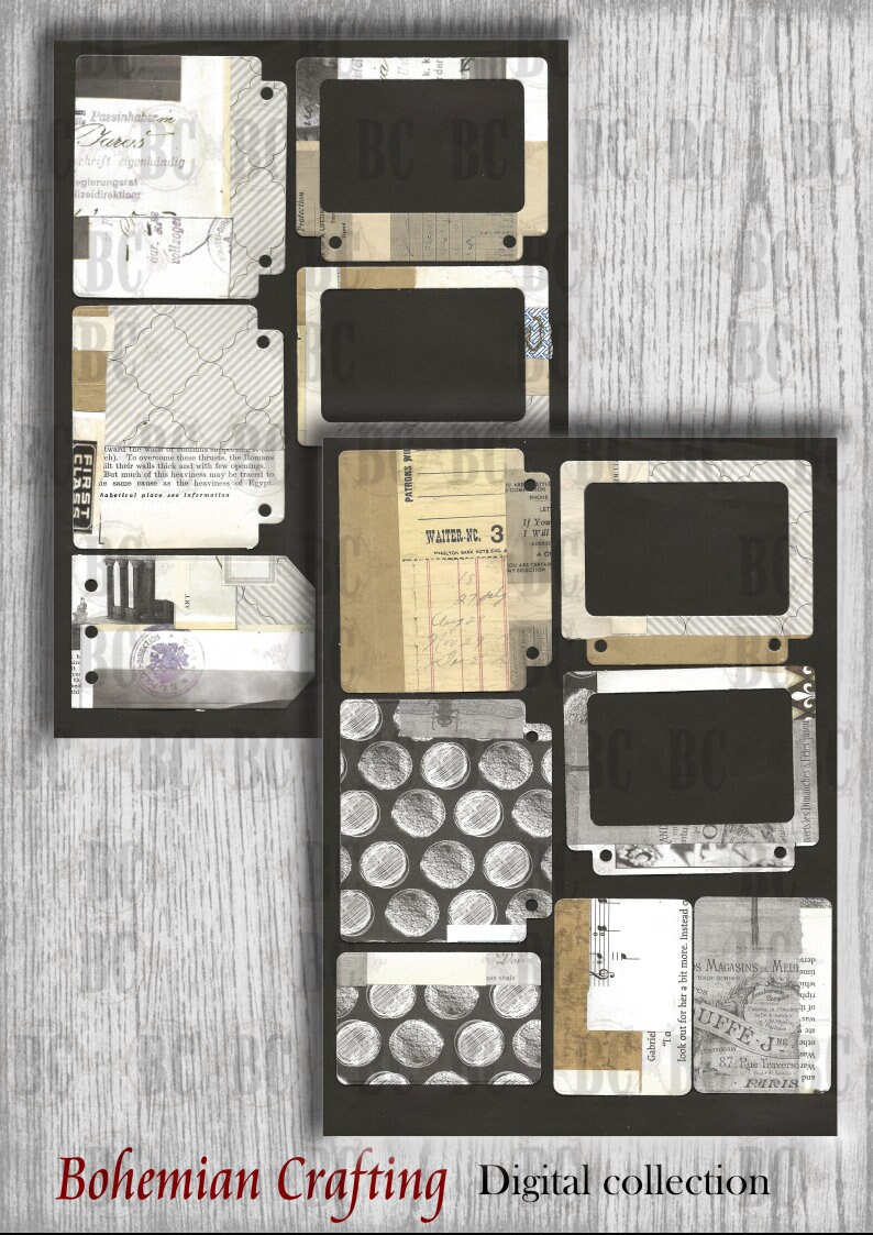 DIGITAL DOWNLOAD Collection of Ephemera and Book Pages for - Etsy UK