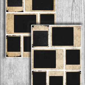 Vintage Polaroid Frames Ephemera Inserts for Junk Journals Digital ...