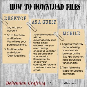 Vintage Tabs and Labels Digital Download Printable Ephemera - Etsy