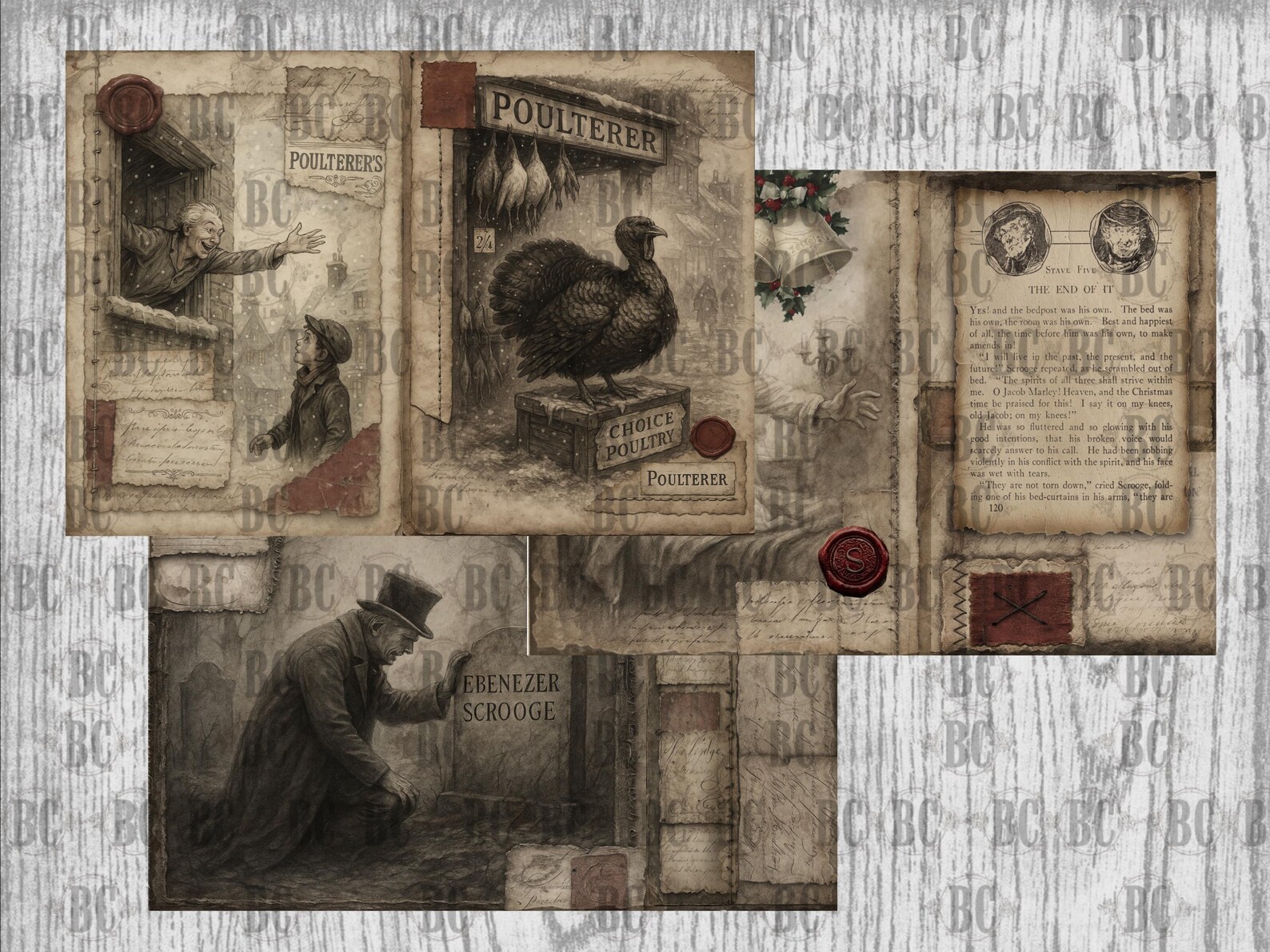 Scrooge Digital Design Printable Journal Kit - Etsy