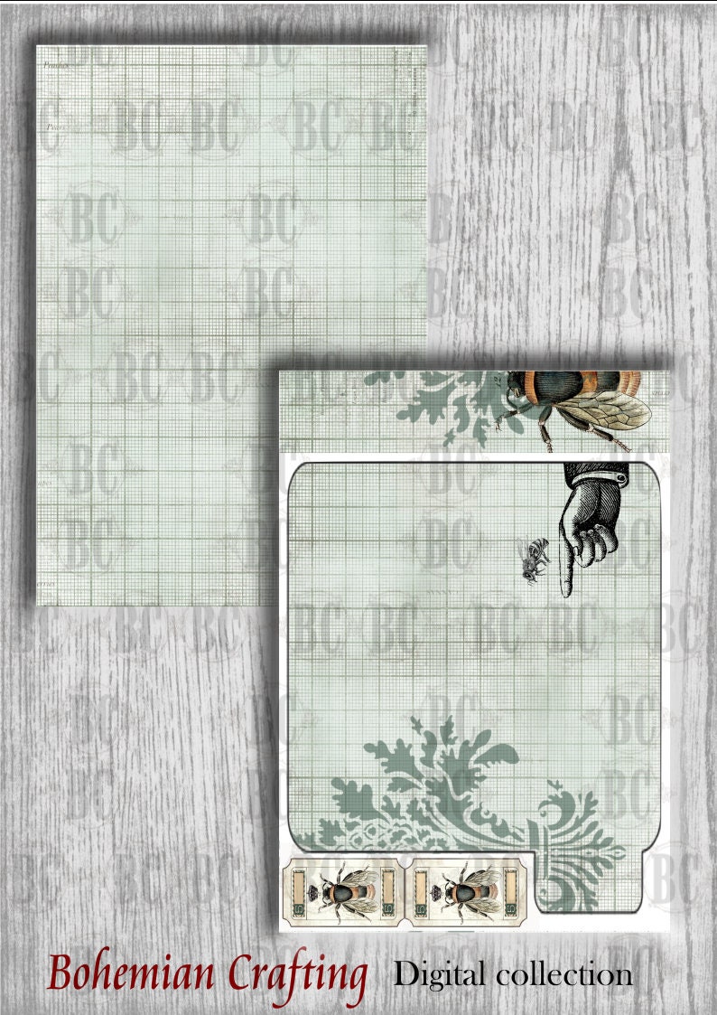 Botanical Archive Digital Collection Junk Journals Printable - Etsy