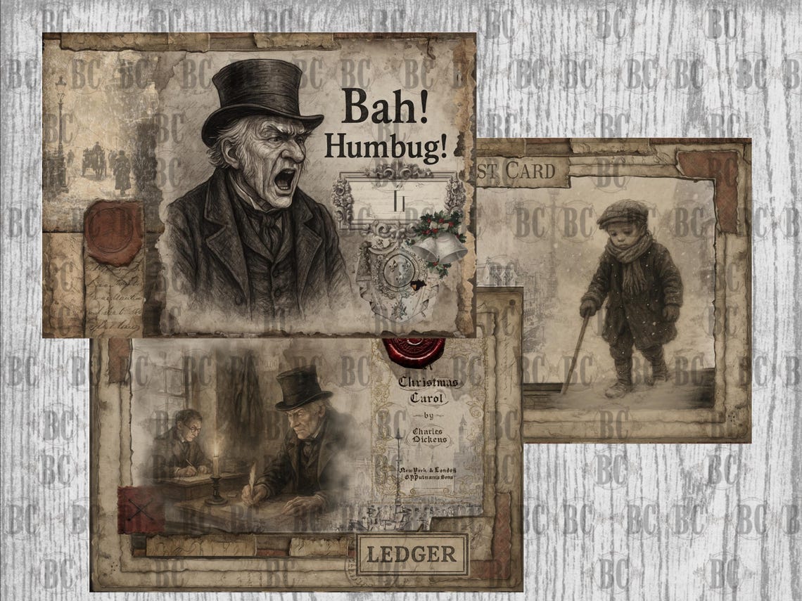 Scrooge Digital Design Printable Journal Kit - Etsy