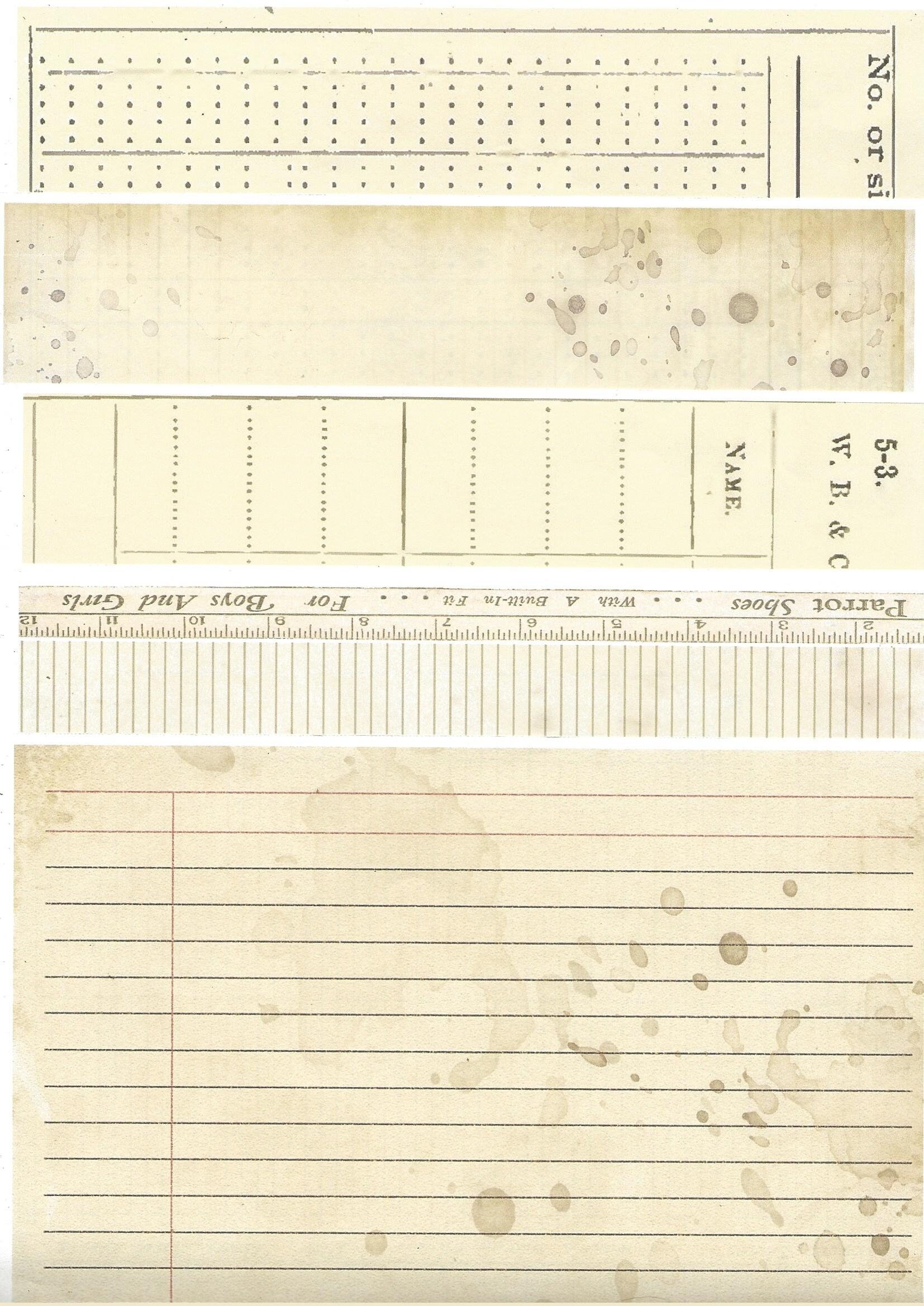 32 Vintage Office Papers Digital Design Digital Downloads - Etsy UK