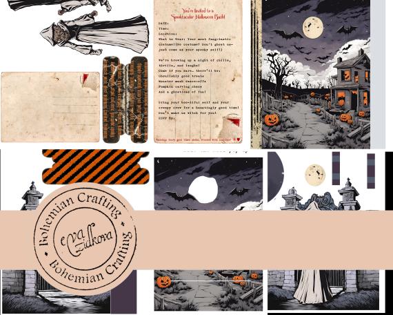 Witch Who Stole the Moon - Halloween Pop-up Card Digital Design - Etsy