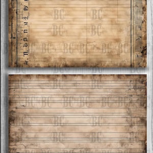Grunge Lined Journal Pages Kit, Digital Download, Printable Ephemera - Etsy