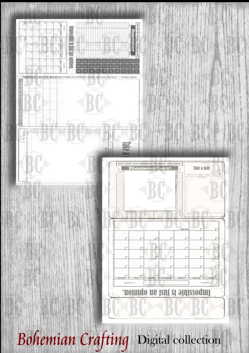 Vintage Folders and Pockets Digital Download Printable Collection ...