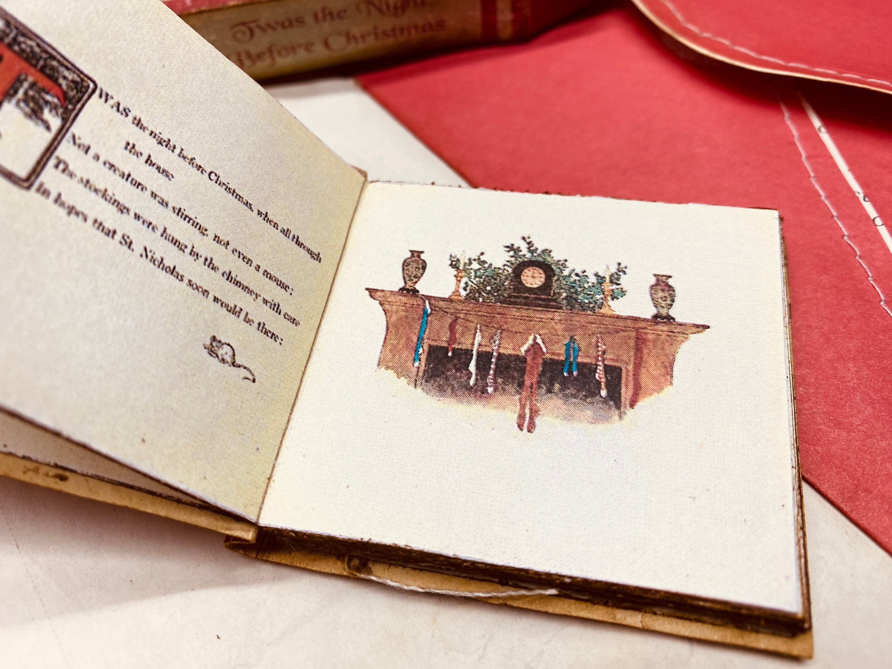 Christmas Miniature Book With Box twas the Night Before - Etsy