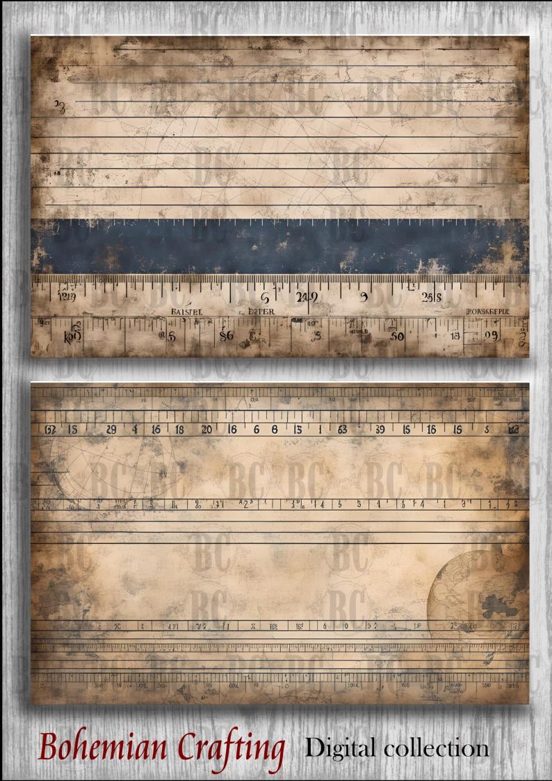 Grunge Lined Journal Pages Kit, Digital Download, Printable Ephemera - Etsy