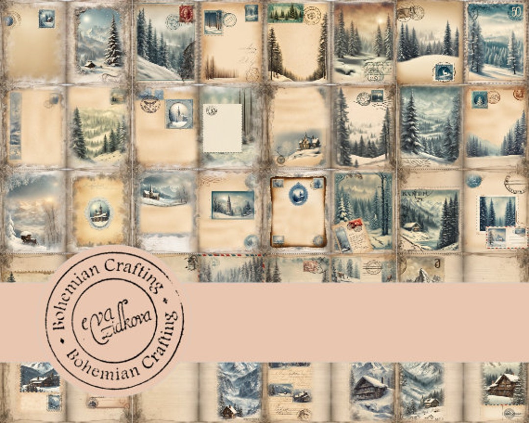 Winter Wonderland Journal Pages Digital Collection for Journals ...