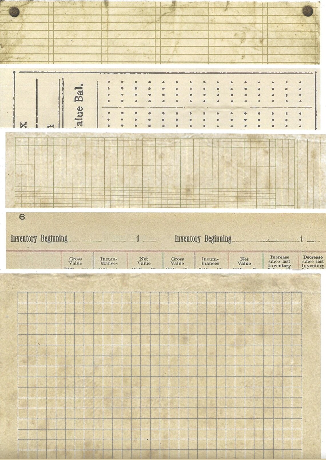 32 Vintage Office Papers Digital Design Digital Downloads | Etsy