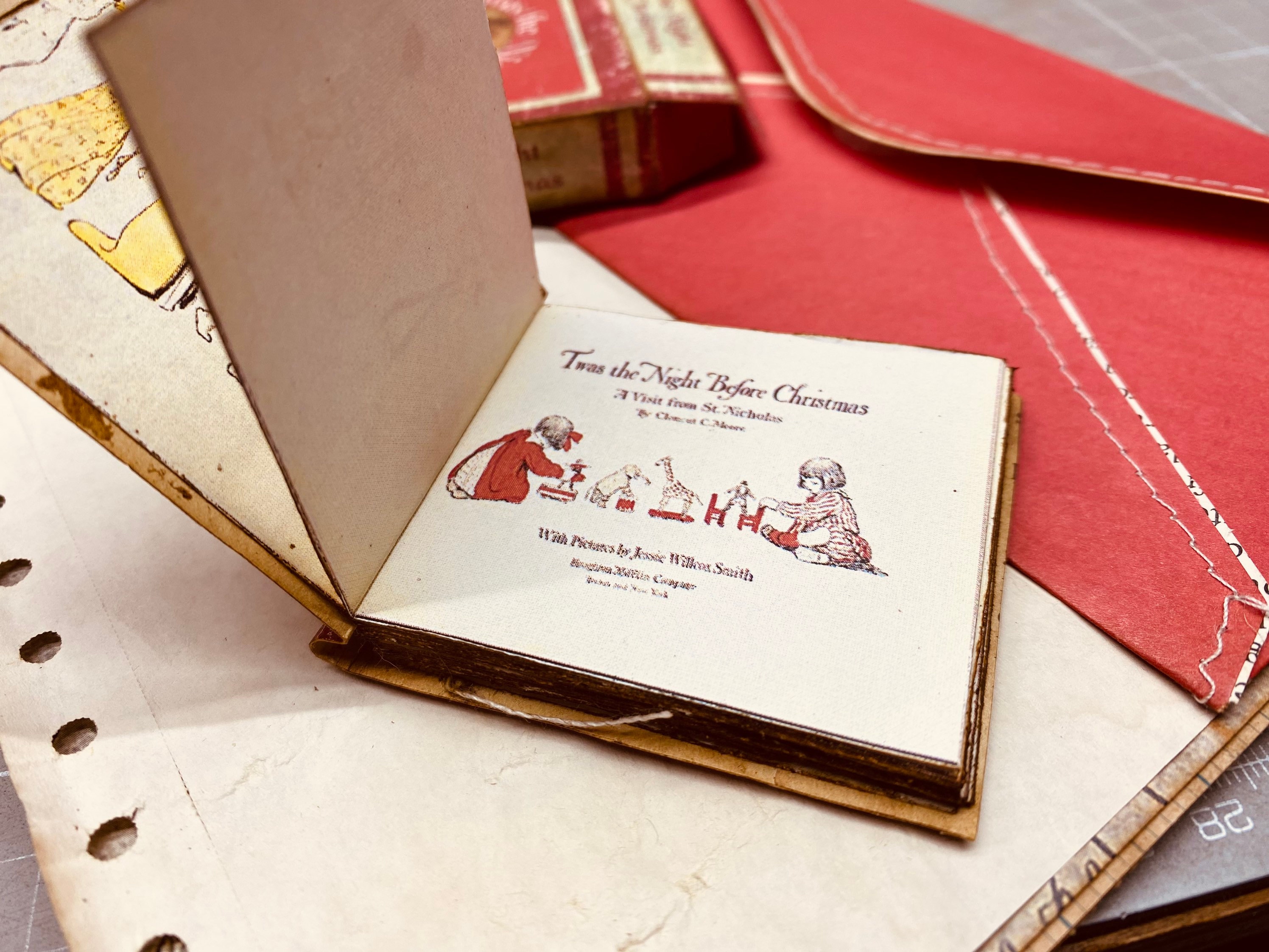 Christmas Miniature Book With Box twas the Night Before - Etsy