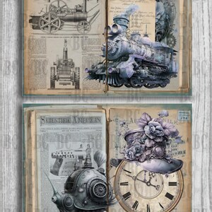 Steampunk Journal Digital Collection Printable Journal Kit - Etsy