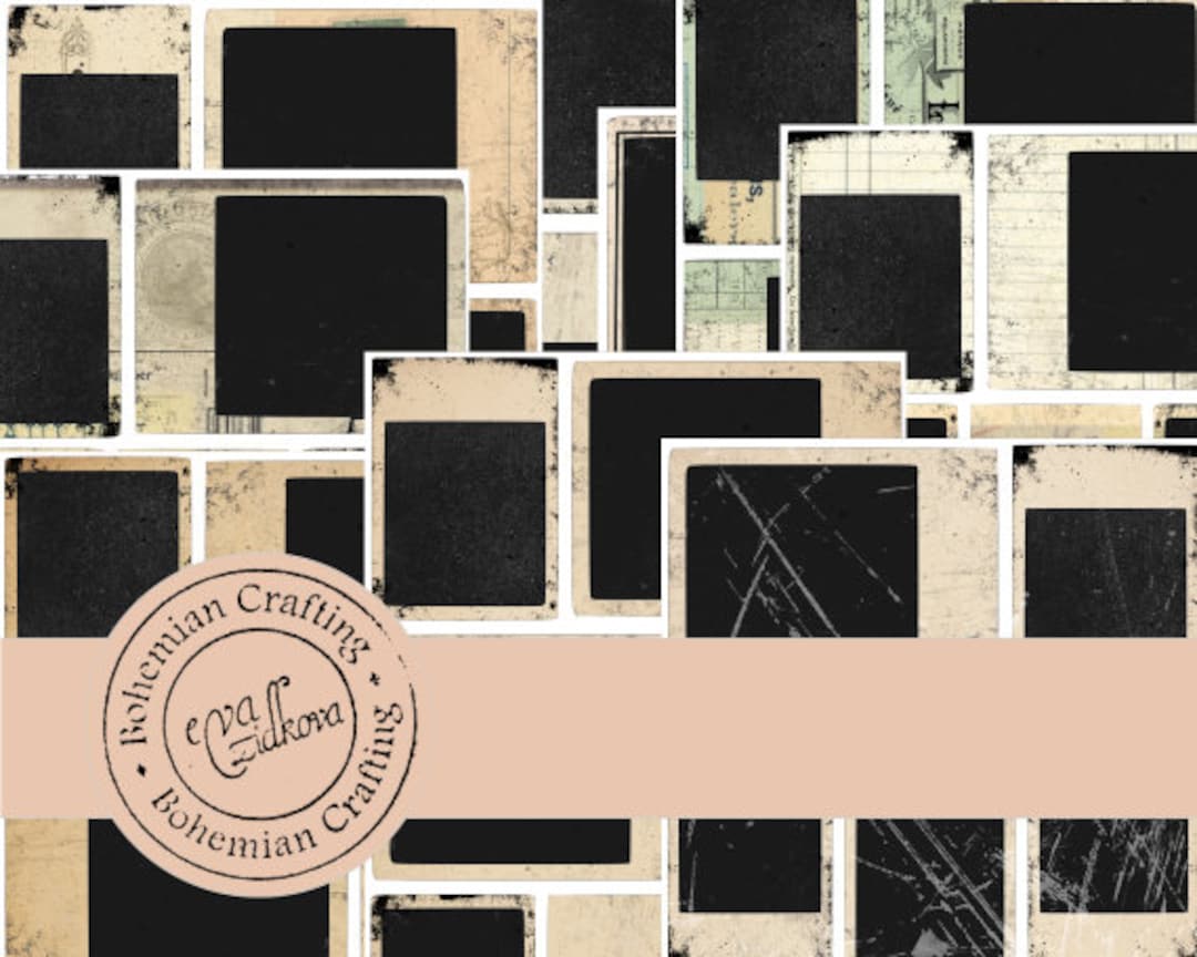 Vintage Polaroid Frames Ephemera Inserts for Junk Journals Digital ...