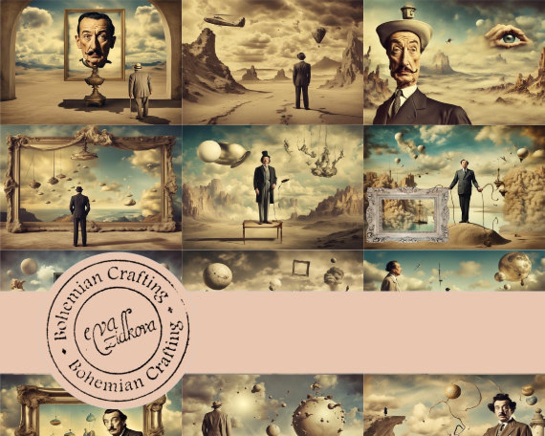 DADA Dadaism Inspired Artistic Digital Collection for Journals Diaries ...