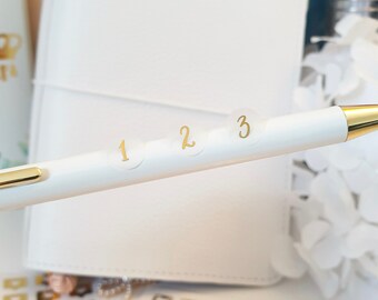 Clear Number Stickers - Etsy