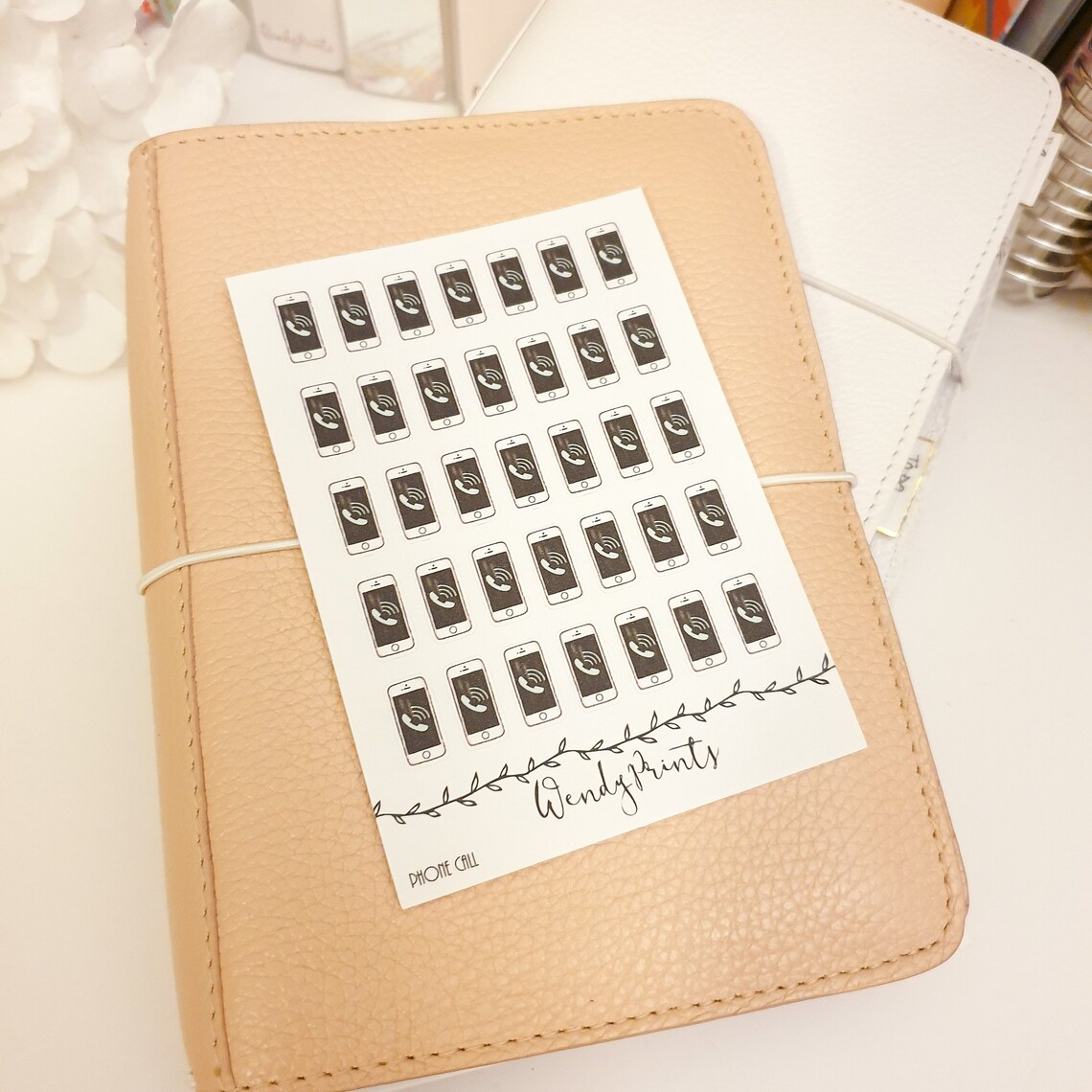 Phone Call Stickers Mobile Stickers Mobile Icons Planner - Etsy